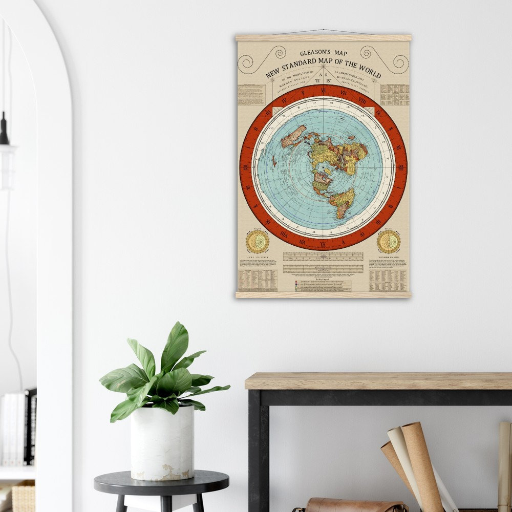HD REMASTERED Gleason's New Standard Map of the World 2023 - Etsy