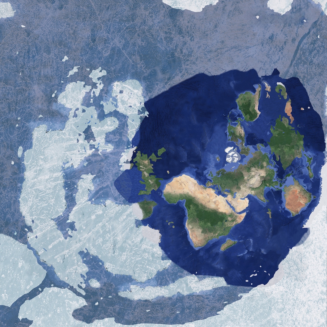 The Plasma Moon World Map - HD Digital Download - Etsy Norway