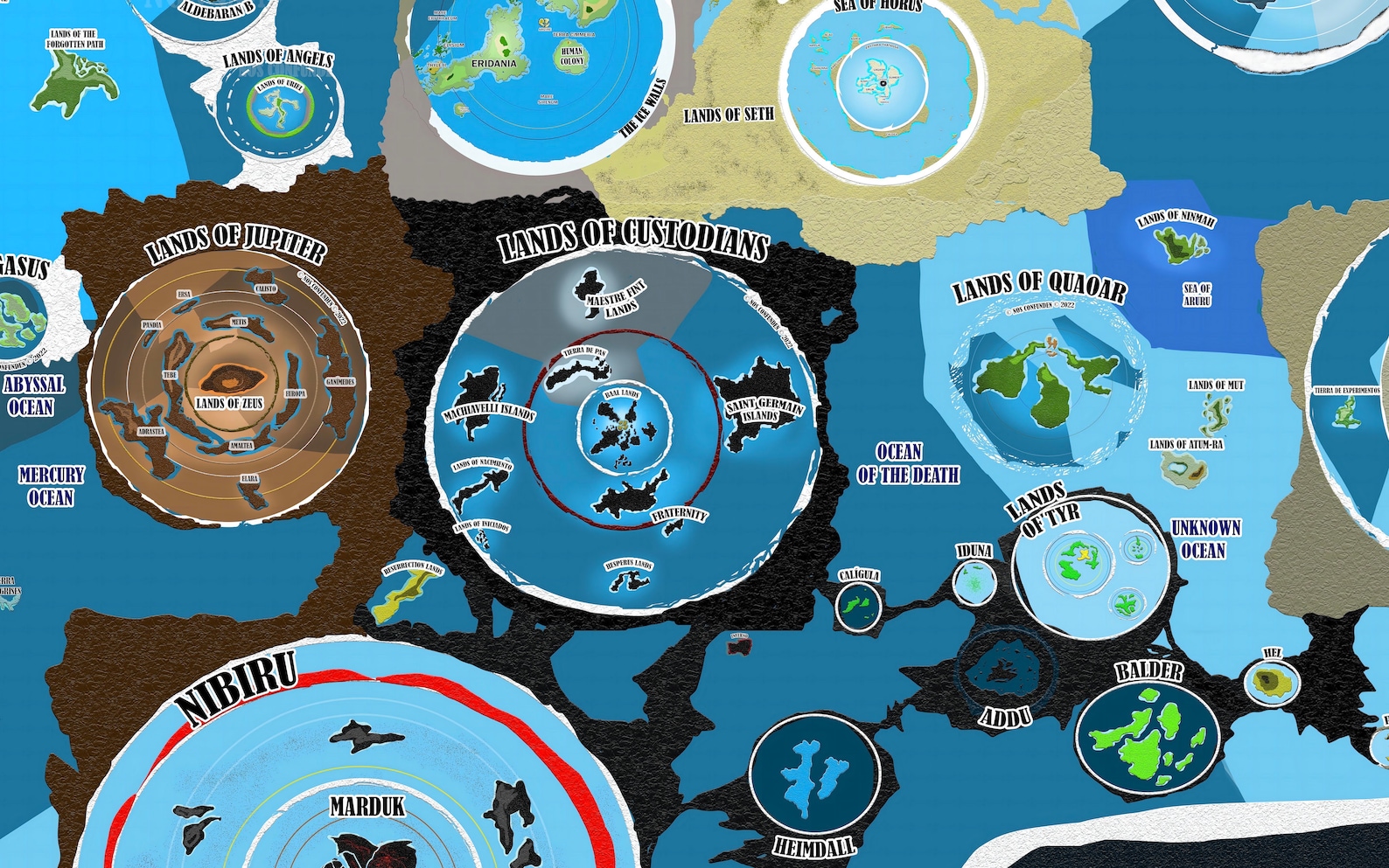 Terra-infinita Flat Earth Extra Territory HD Premium - Etsy