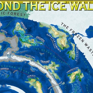 HD the World Beyond the Ice Wall Satellite Flat Earth Map Original ...