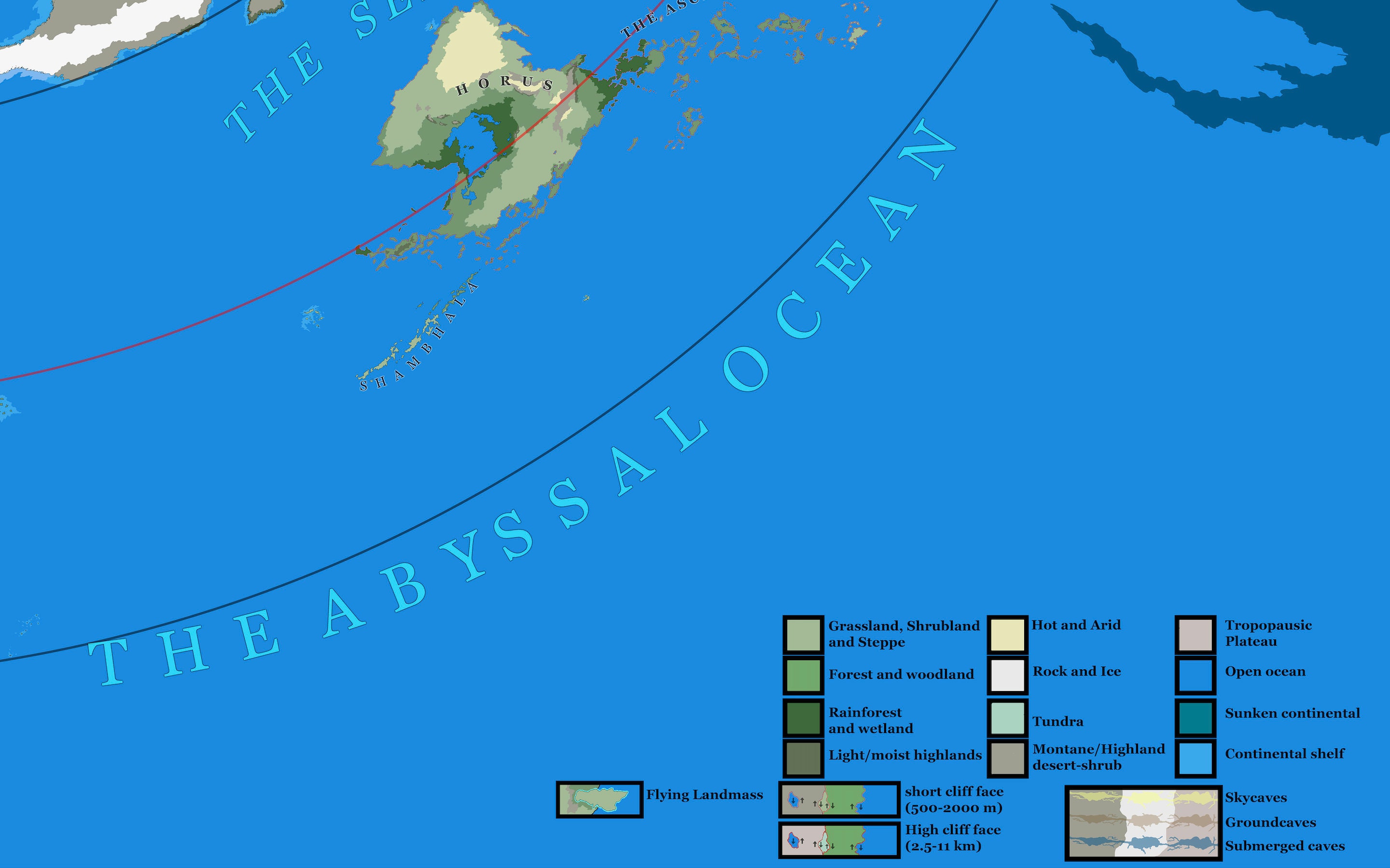 HD the World Beyond With Key Terrain/satellite Flat Earth Map Premium ...