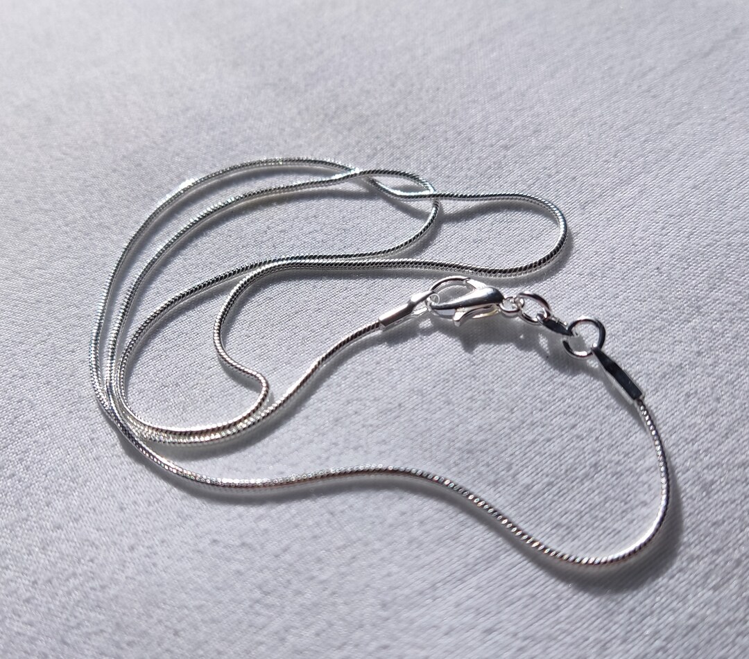 Silver 2mm Snake Chain Shinny Necklace Lobster Clasp ALL SIZES in Stock ...