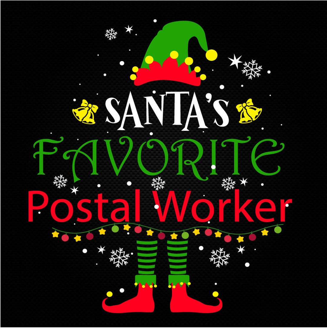 SVG Santa's Favorite Postal Worker Christmas Shirt Svg - Etsy