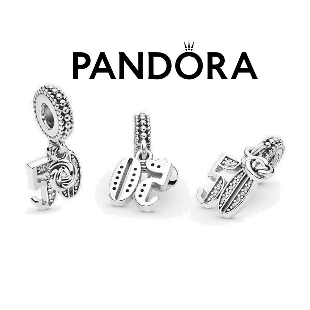 50th Birthday Celebration Pandora Charm, 50th Anniversary Charm ...