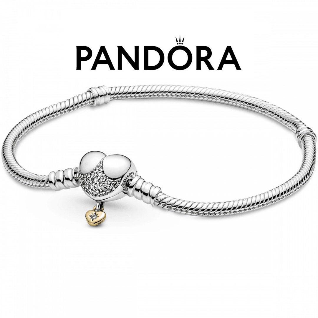 Disney Princess Pandora Heart Snake Chain Bracelet / Charm Bracelet for ...