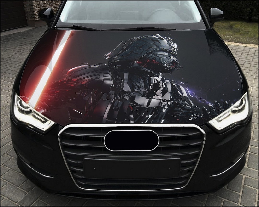 Darth Vader Car Hood Wrap Full Color Vinyl Decal Star Wars Sticker - Etsy