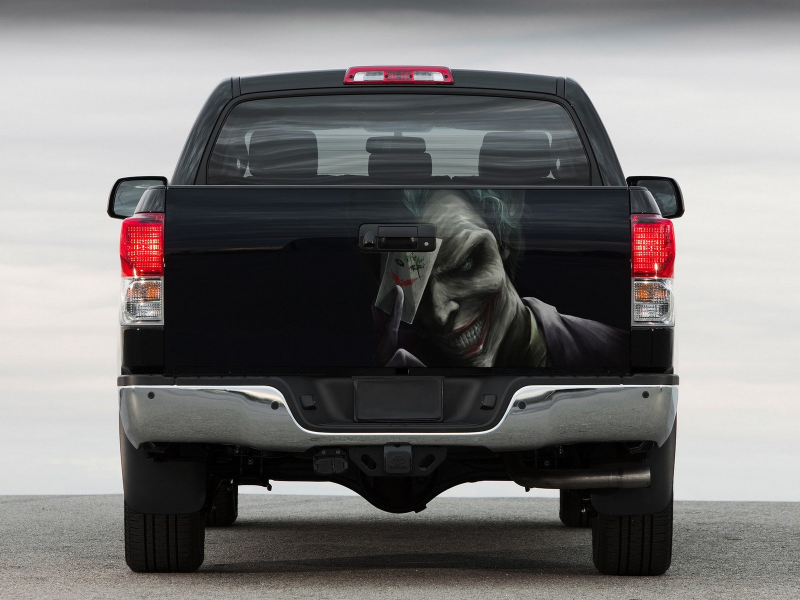Joker Tailgate Vinyl Wrap Full Color Graphics Decal Villain Trunk ...