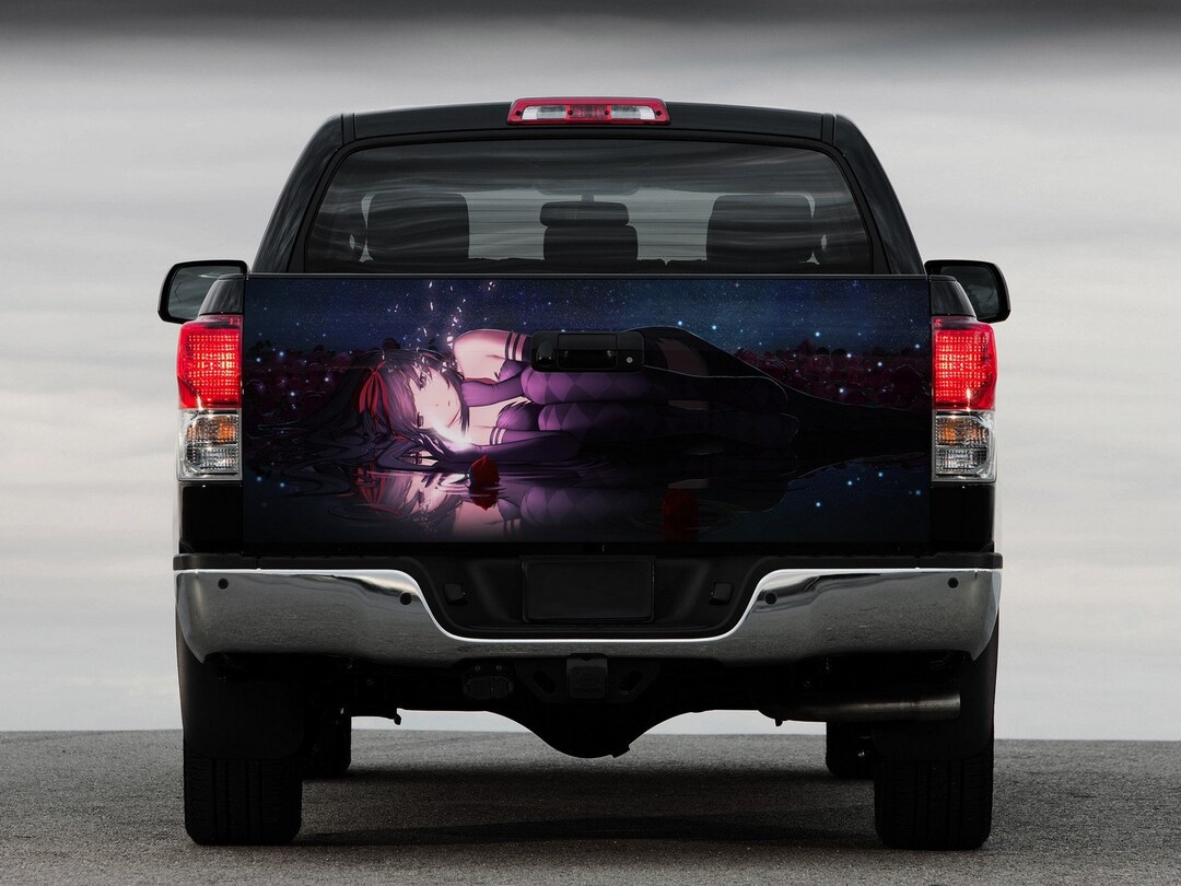 Tailgate Vinyl Wrap Full Color Graphics Decal Anime Girl in Trunk ...