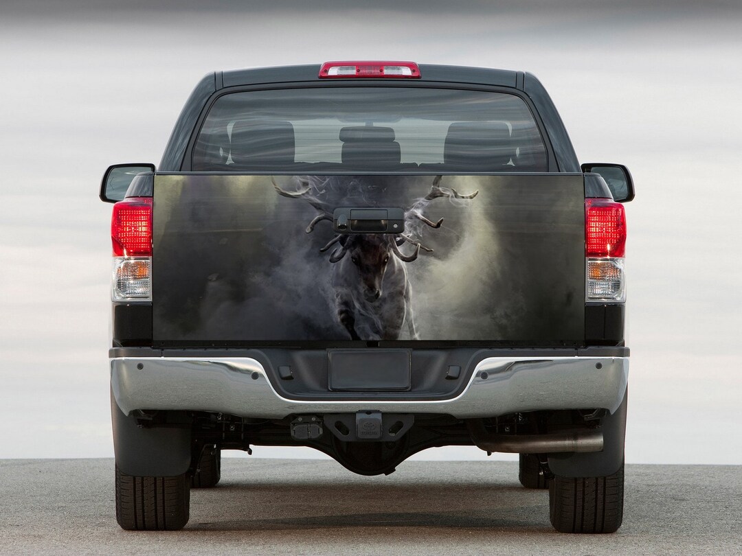 Deer Tailgate Vinyl Wrap Full Color Graphics Decal Wild Animal Trunk ...