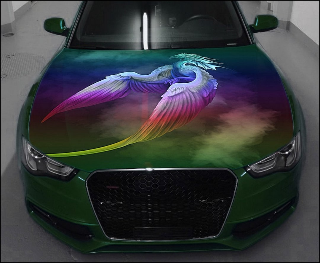 Dragon Car Hood Wrap Full Color Vinyl Decal Fantasy Sticker #5 - Etsy