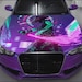 Samurai Car Hood Wrap Full Color Vinyl Decal Futuristic Warrior Sticker ...