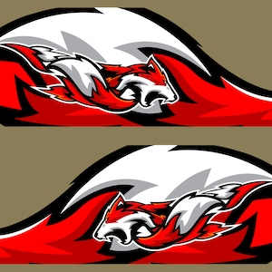 Fox Car Side Wrap Full Color Graphics Vinyl Livery Decal Racing Stripes ...
