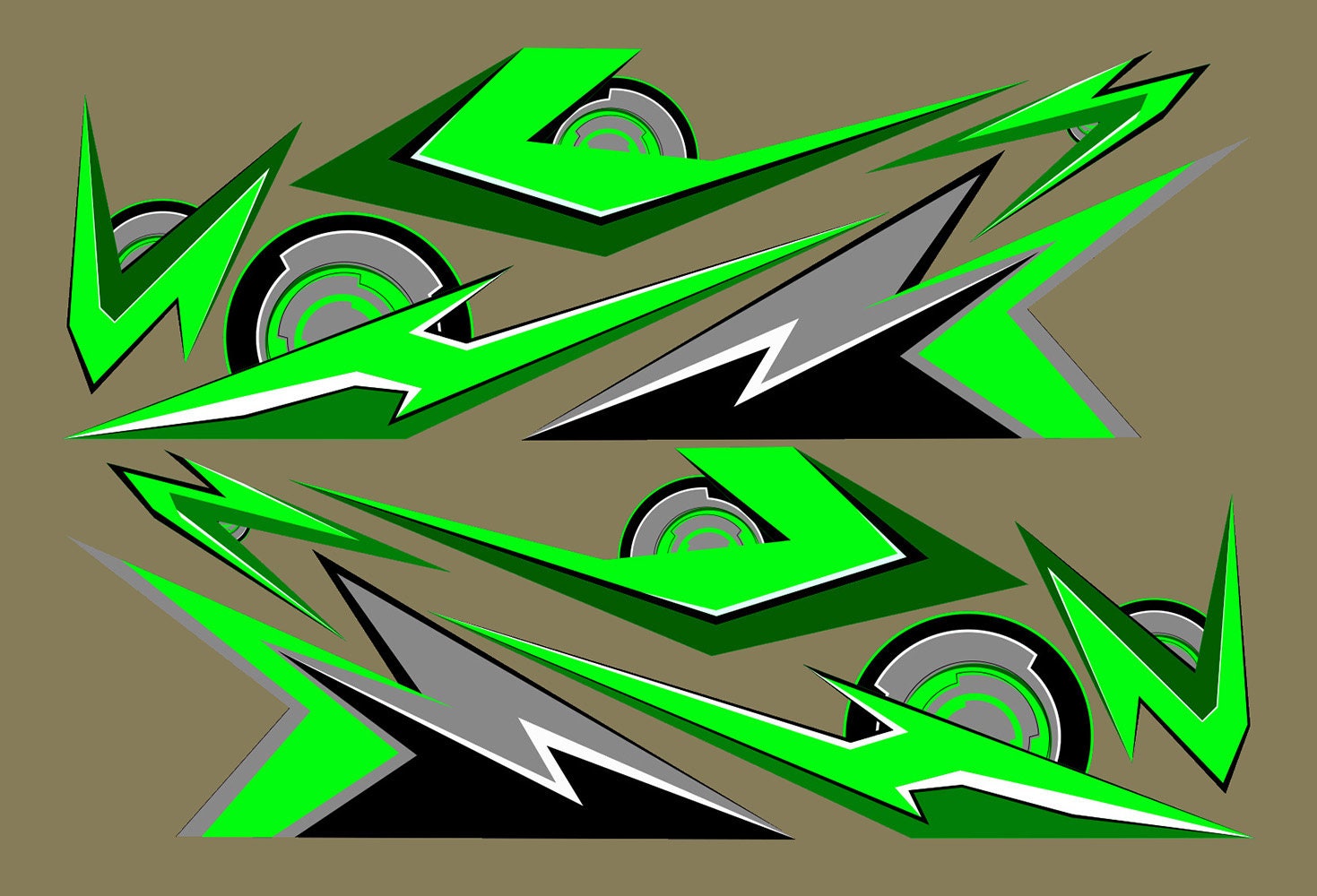 Abstract Arrows Car Side Wrap - Full Color Vinyl Racing Livery - Etsy