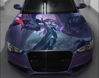 Grim Reaper Car Hood Wrap Full Color Vinyl Decal Death Sticker - Etsy