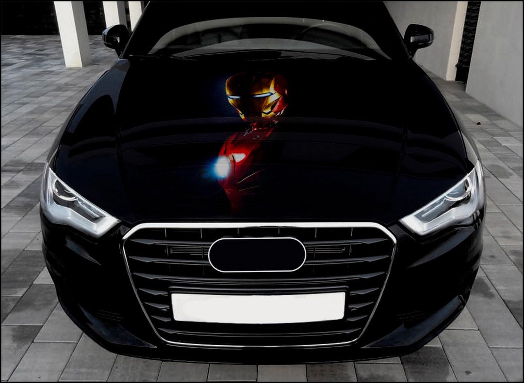 Iron Man Car Hood Wrap Full Color Vinyl Decal Avenger Sticker #3 - Etsy