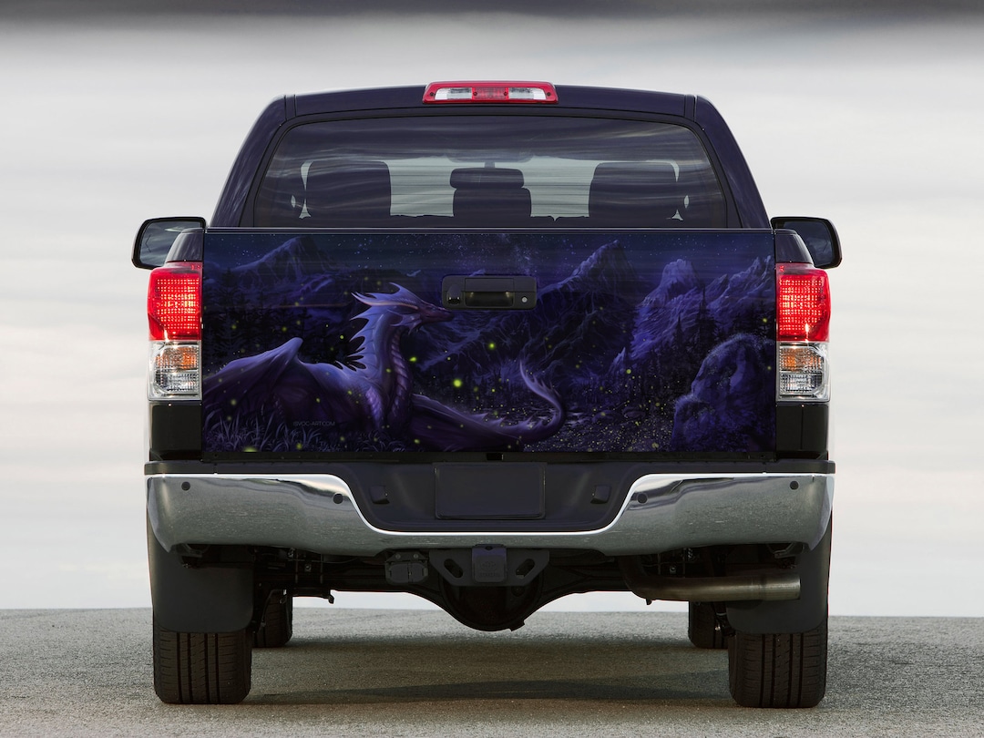 Tailgate Vinyl Wrap Dragon Full Color Graphics Decal Fantasy Trunk ...