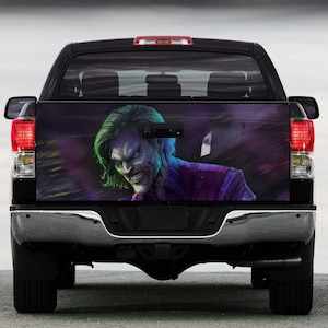 Joker Tailgate Vinyl Wrap Full Color Graphics Decal Villain Trunk ...