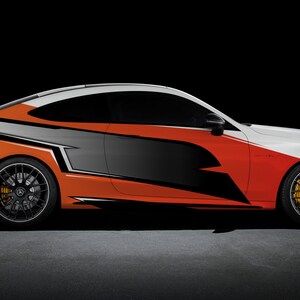 Drift Car Side Wrap Full Color Graphics Vinyl Livery Stripes Decal ...