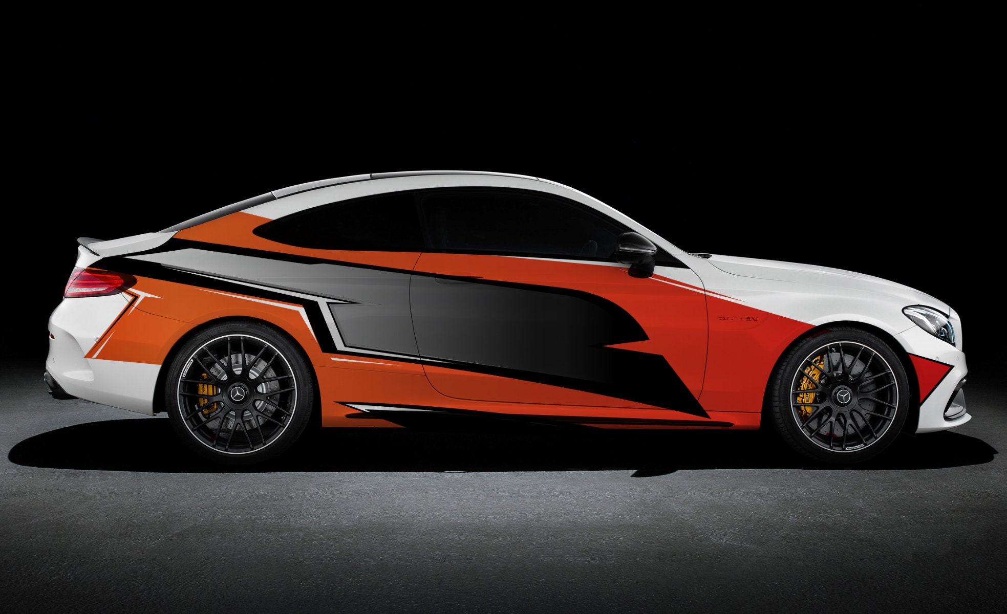 Drift Car Side Wrap Full Color Graphics Vinyl Livery Stripes Decal ...