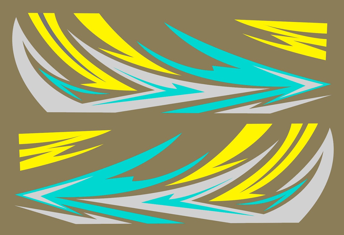 Waves Car Side Wrap, Full Color Vinyl Graphics, Drift Livery Decal - Etsy