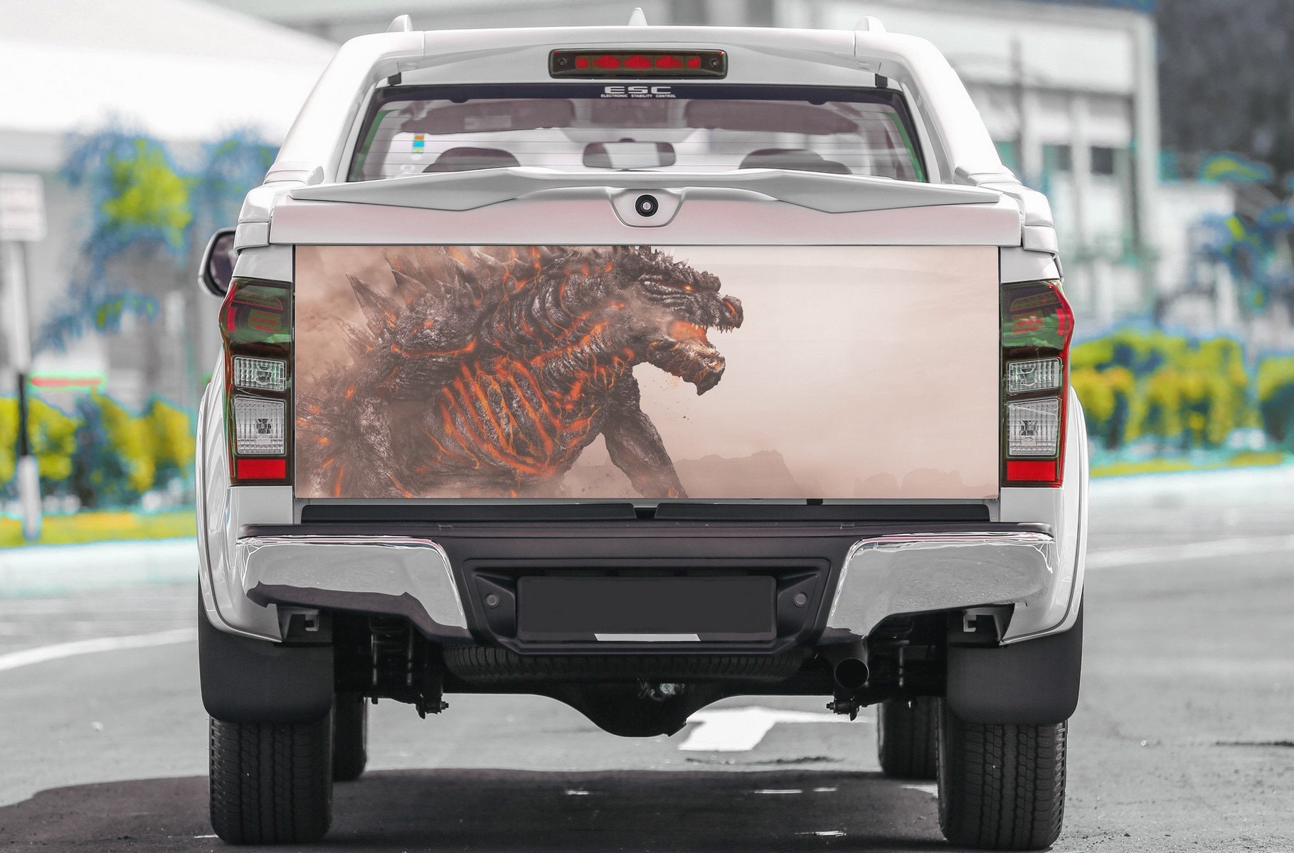 Tailgate Vinyl Wrap Full Color Graphics Decal Godzilla Trunk Sticker - Etsy