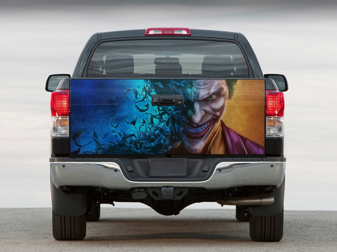 Joker Tailgate Vinyl Wrap Full Color Graphics Decal Villain Trunk ...