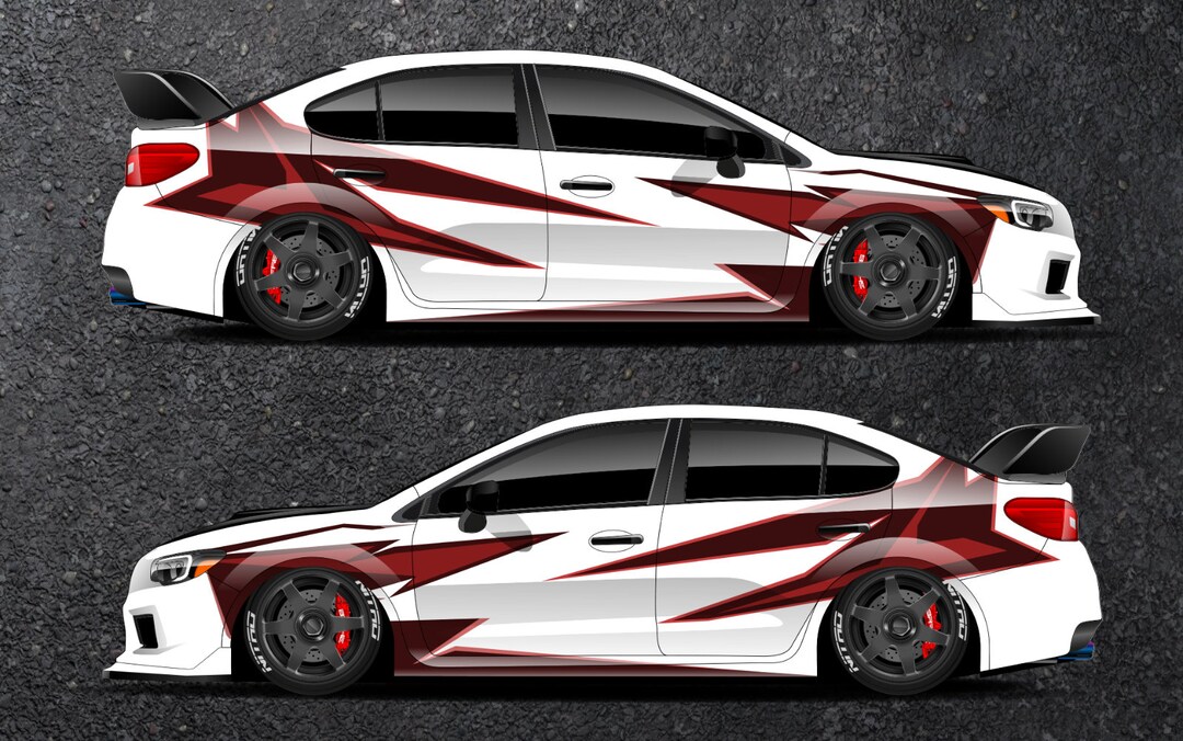 Jet Fighter Car Side Wrap Full Color Graphics Vinyl Livery Stripes ...