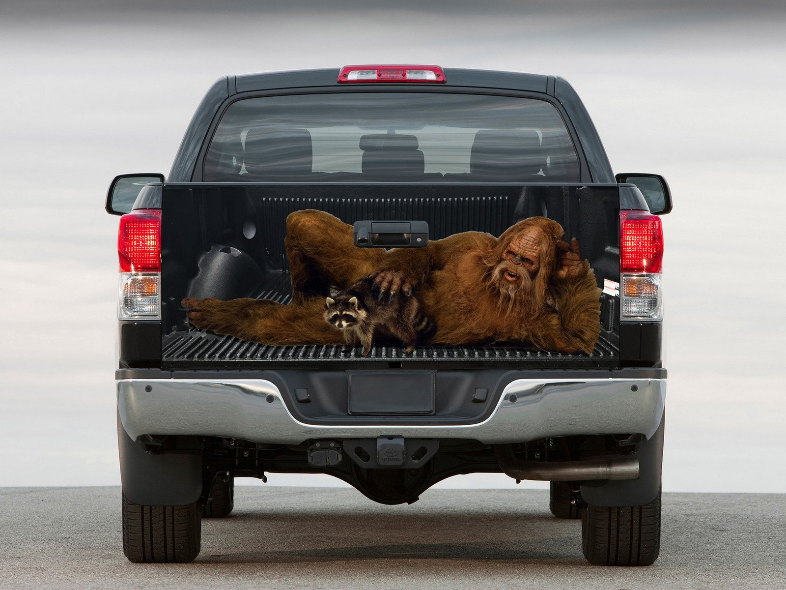 Sasquatch Tailgate Vinyl Wrap Full Color Graphics Decal Bigfoot Trunk ...