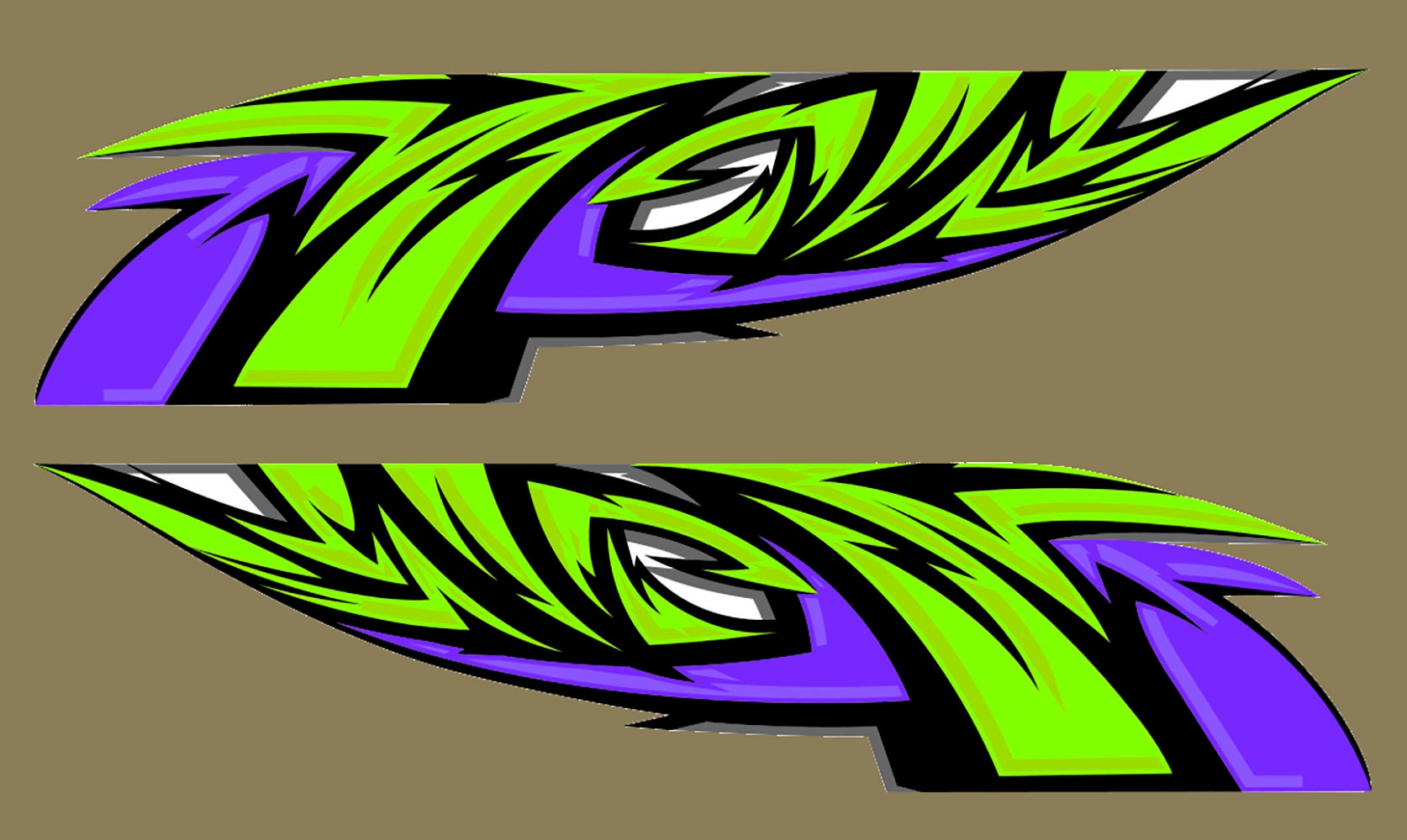 Tribal Car Side Wrap Full Color Graphics Vinyl Livery Decal Racing ...