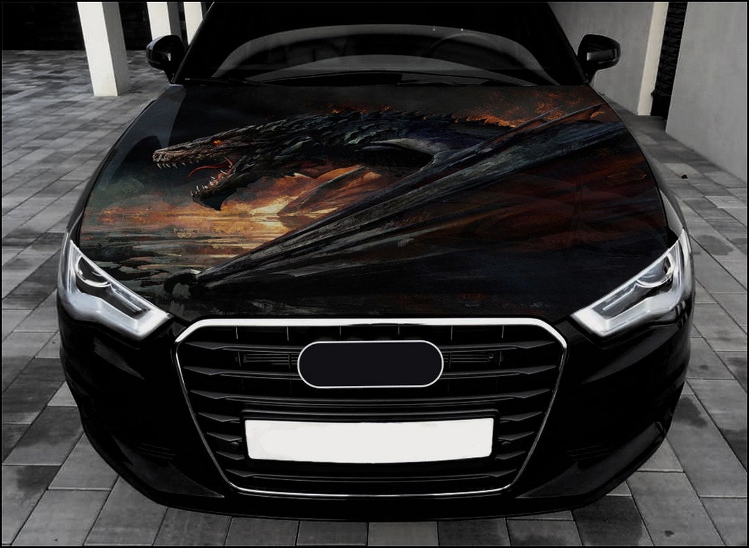 Dragon Car Hood Wrap Full Color Vinyl Decal Fantasy Sticker - Etsy