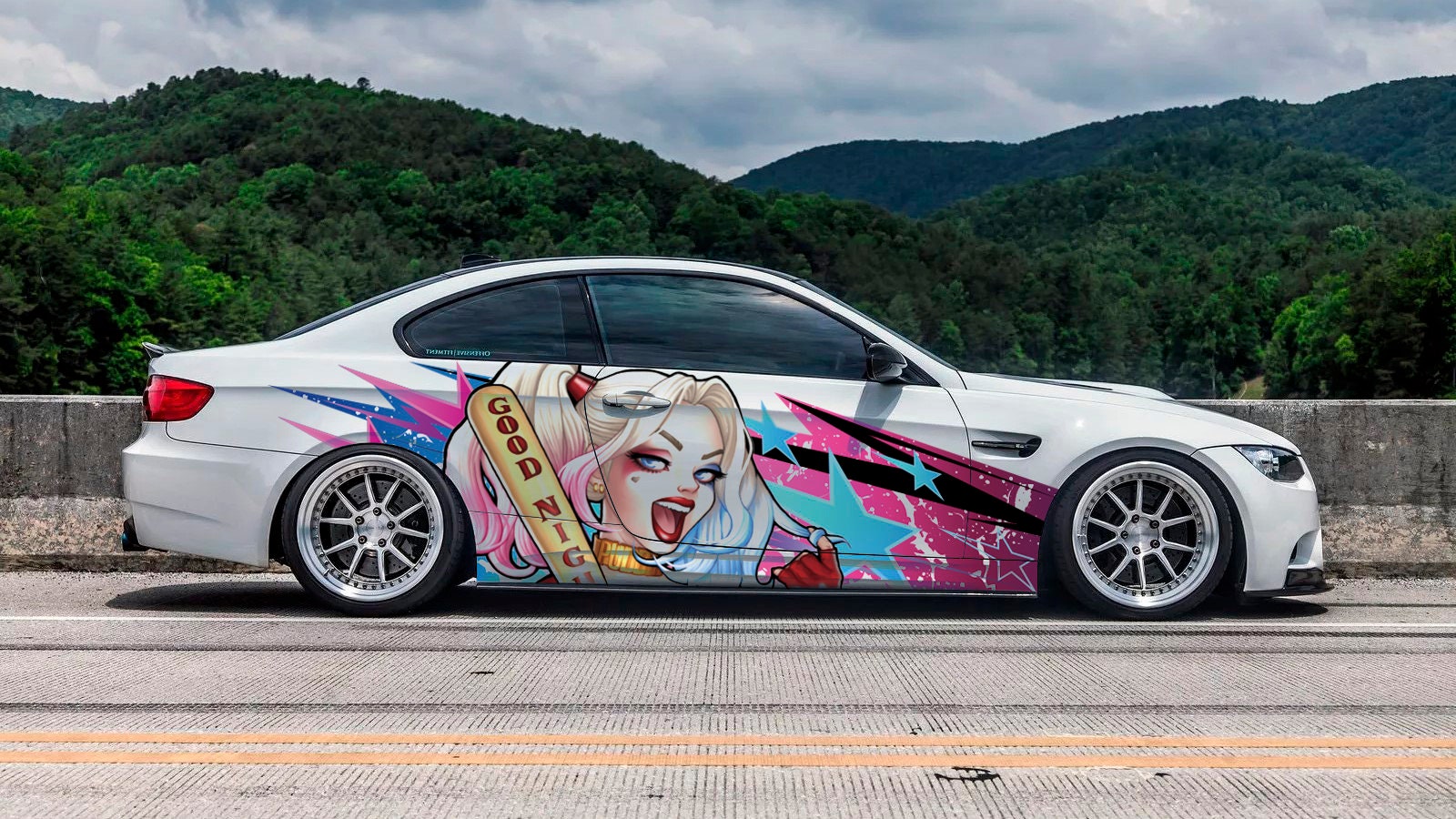 Harley Quinn Car Side Wrap Full Color Graphics Vinyl Livery Decal ...