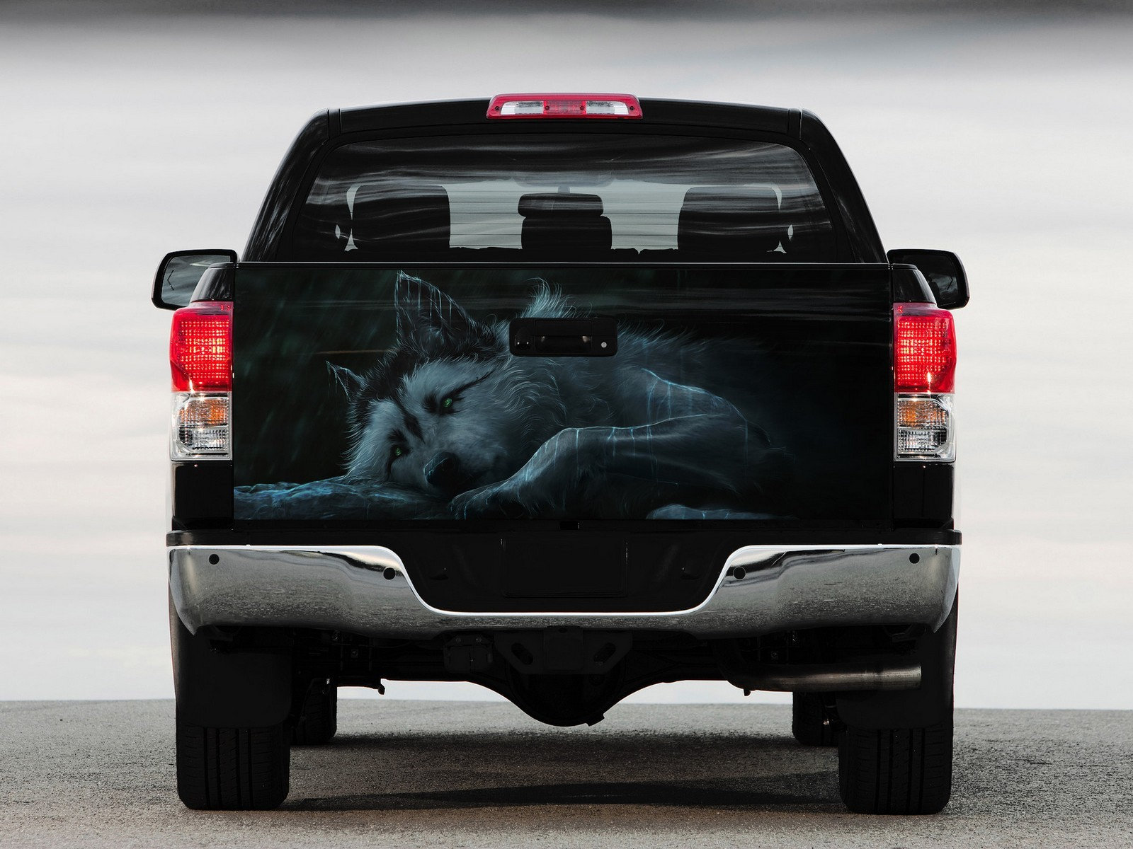 Tailgate Vinyl Wrap Full Color Graphics Decal Wolf Trunk Sticker - Etsy