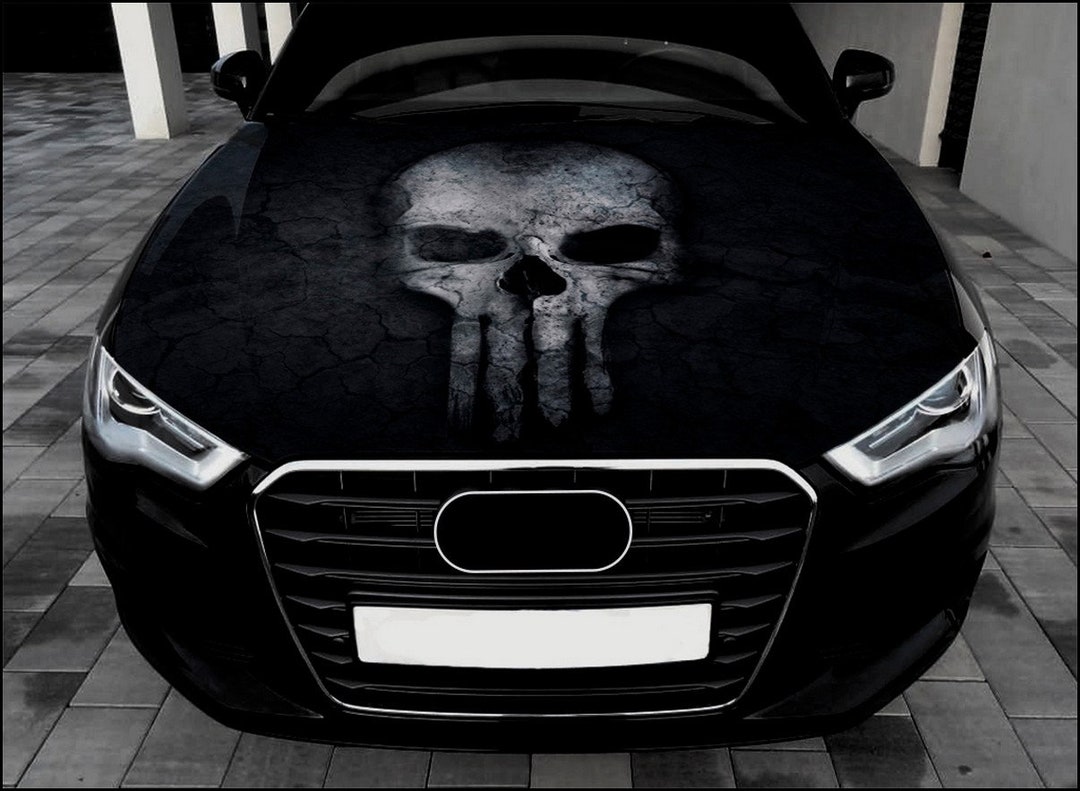 Skull Car Hood Wrap Full Color Vinyl Decal Skeleton Sticker #5 - Etsy