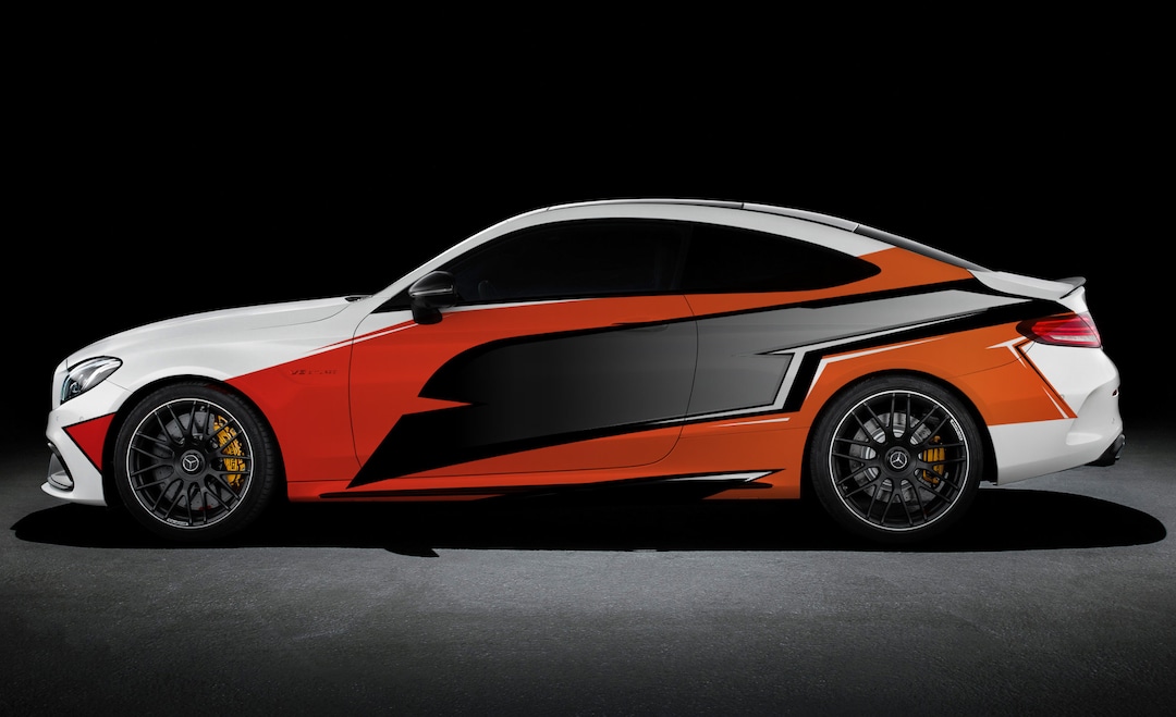 Drift Car Side Wrap Full Color Graphics Vinyl Livery Stripes Decal ...