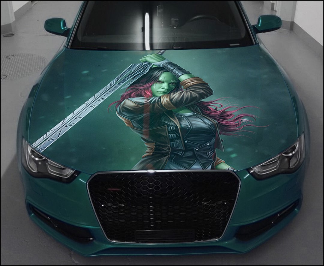 Gamora Car Hood Wrap Full Color Vinyl Decal Guardians of the Galaxy ...