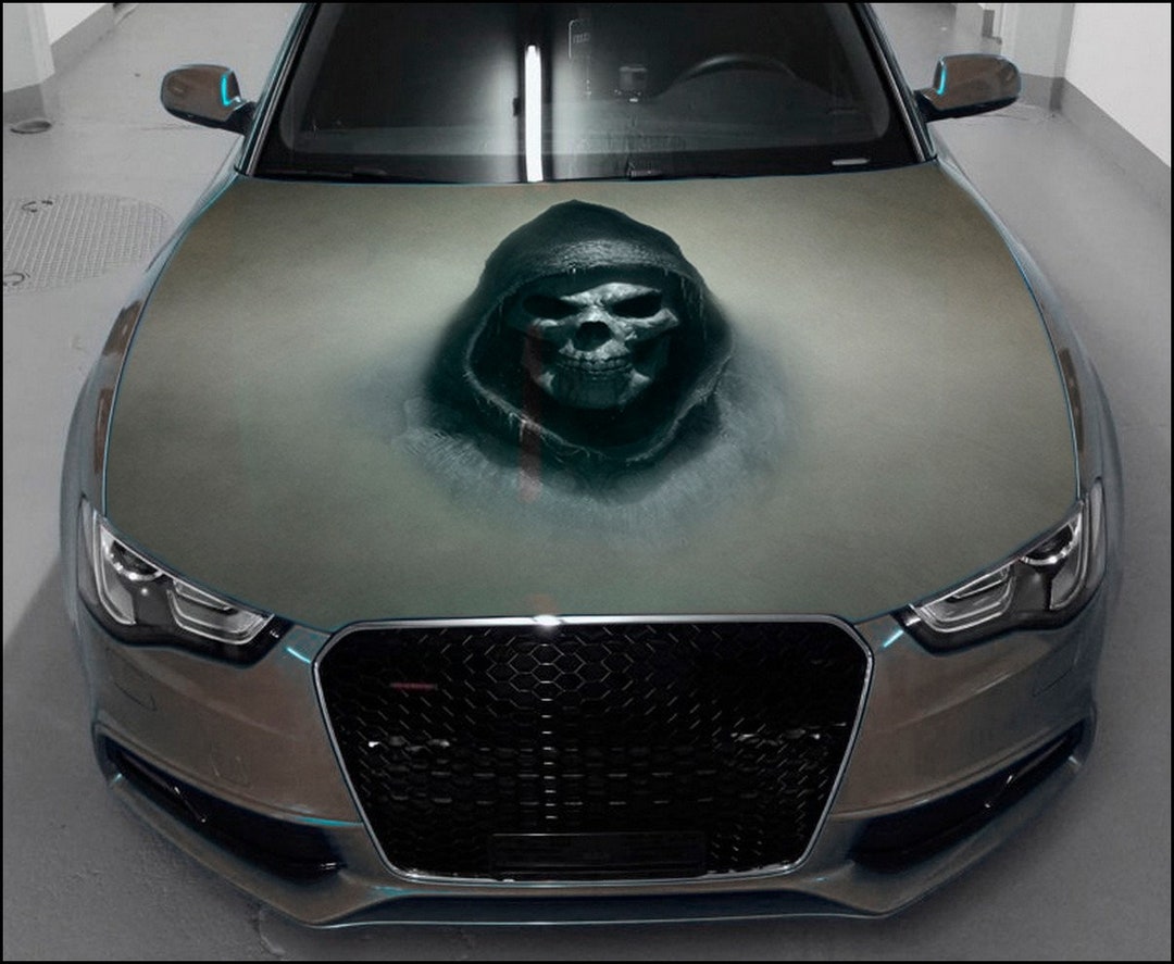 Skull Car Hood Wrap Full Color Vinyl Decal Skeleton Sticker #7 - Etsy