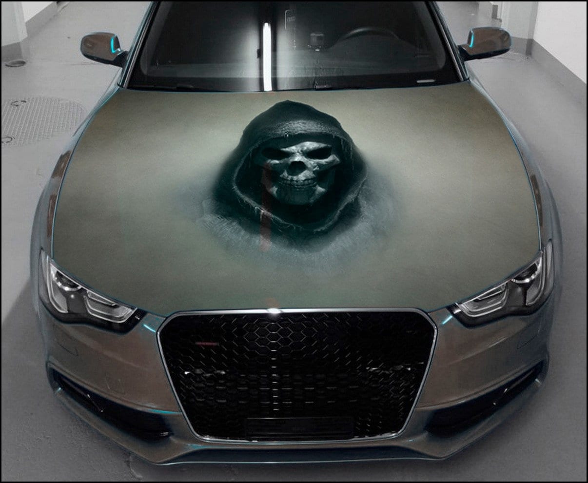Skull Car Hood Wrap Full Color Vinyl Decal Skeleton Sticker #7 - Etsy