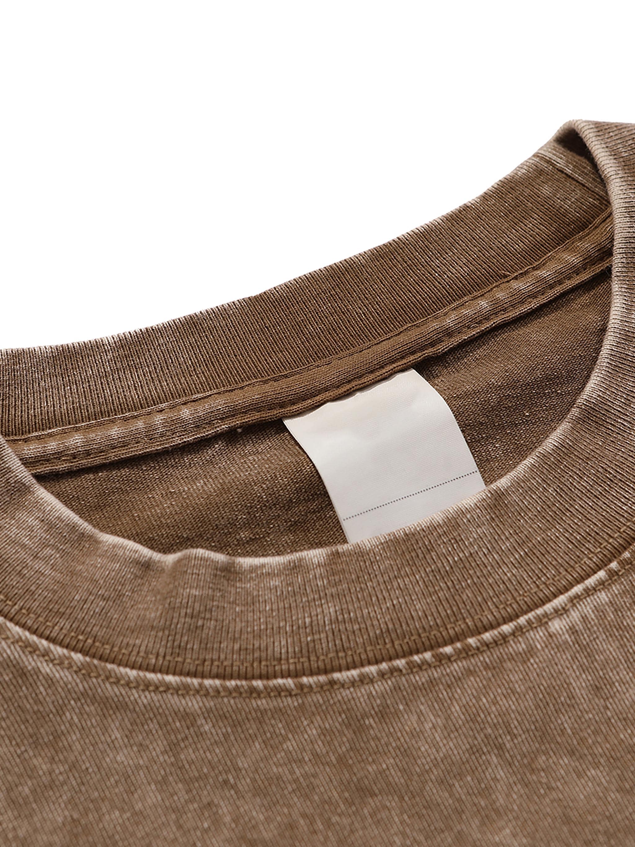 Blank Acid Wash Oversize T-shirt - Blank Shirt Vintage Tee Basic La ...