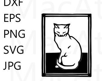 Coraline Cat Svg - Etsy
