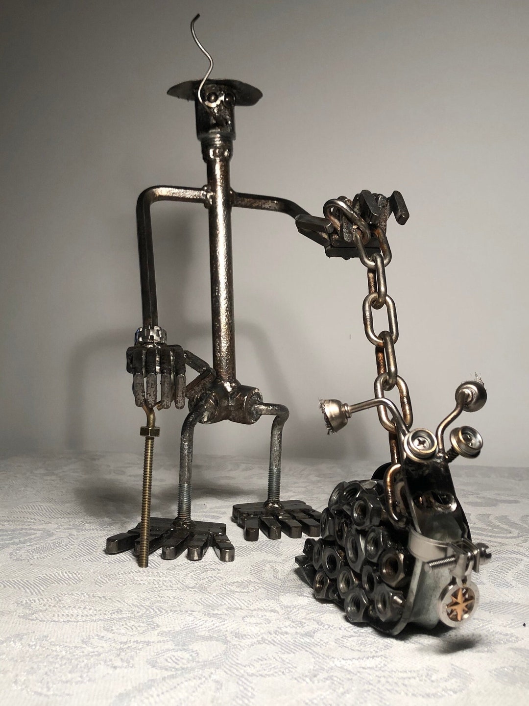 Abstract Character Sculpture Metal Snail Lord Design - Etsy