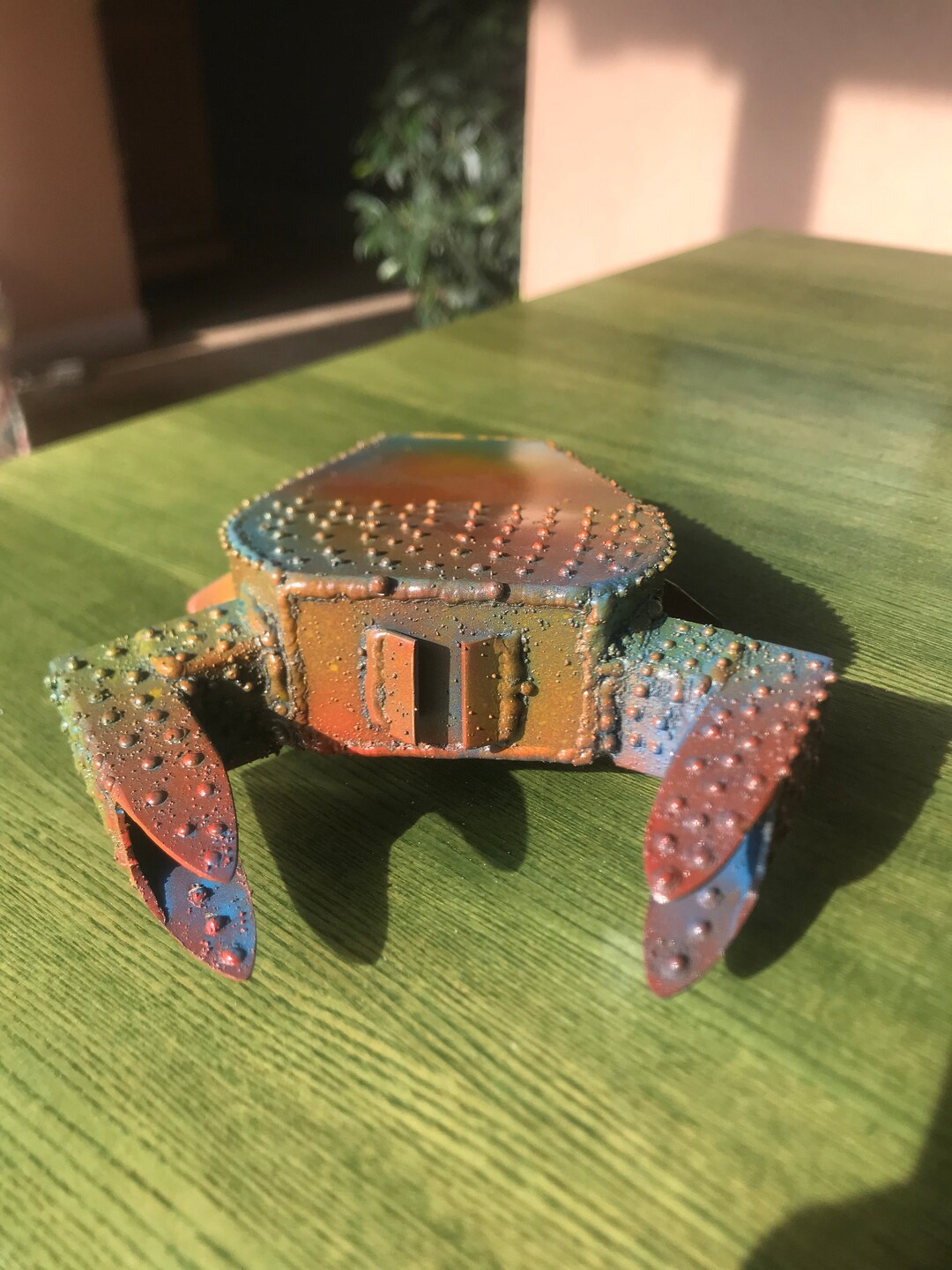 Colorful Tropical Crab Welding Metal Art Made With Recycled - Etsy