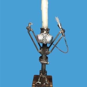 Handmade Metal Sculpture Candle Holder, Unique Art Decor, Modern ...