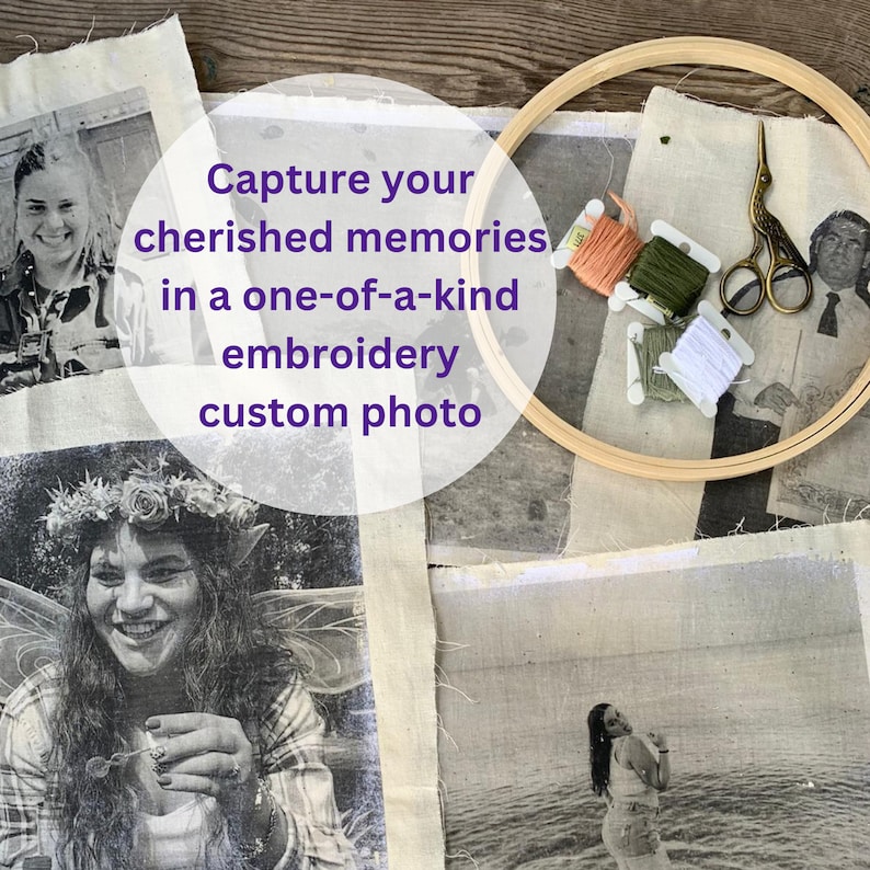 Personalized Embroidery Birthday Gifts, Embroidery Portrait From Photo ...