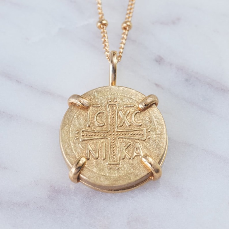 Christian Agnus Dei 18mm Coin W/bezel Pendant & Necklace - Gold or ...