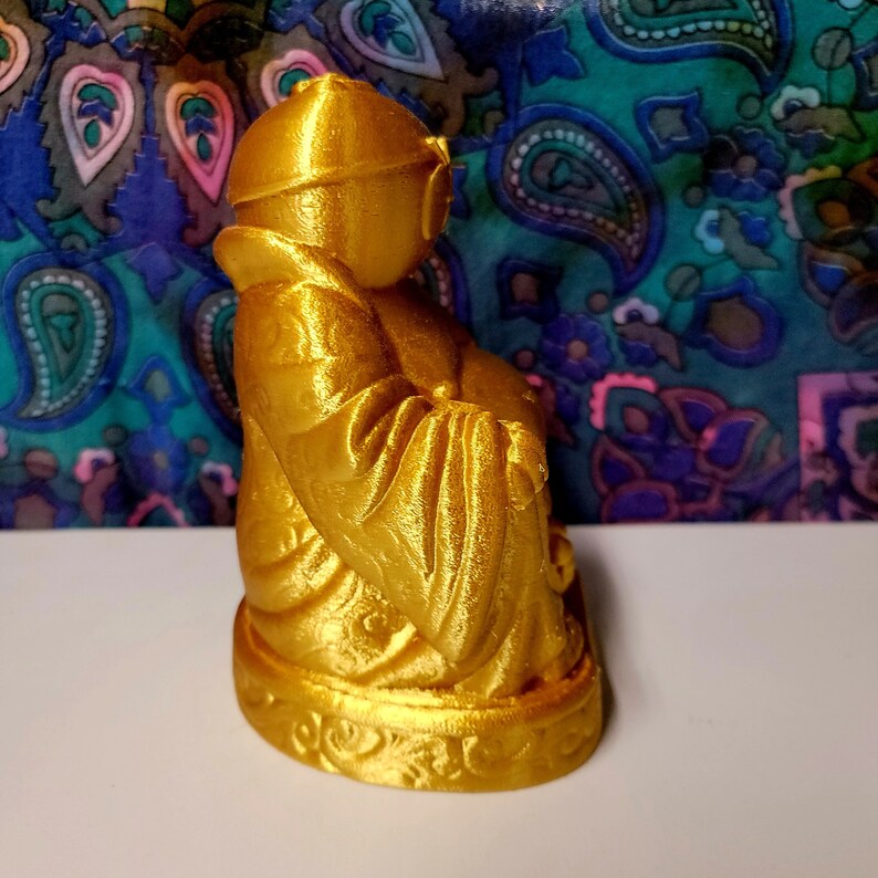 3d Printed Golden Cartman Buddha Statue - Etsy