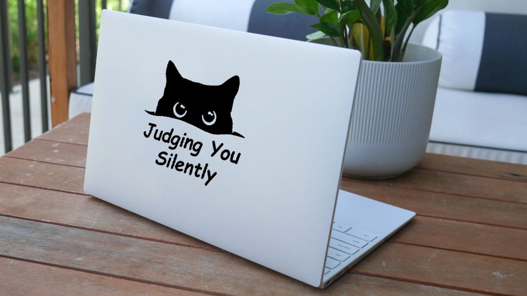 Cat Judging You 4x4 Vinyl Decals for Cars, Boats, Laptops, - Etsy