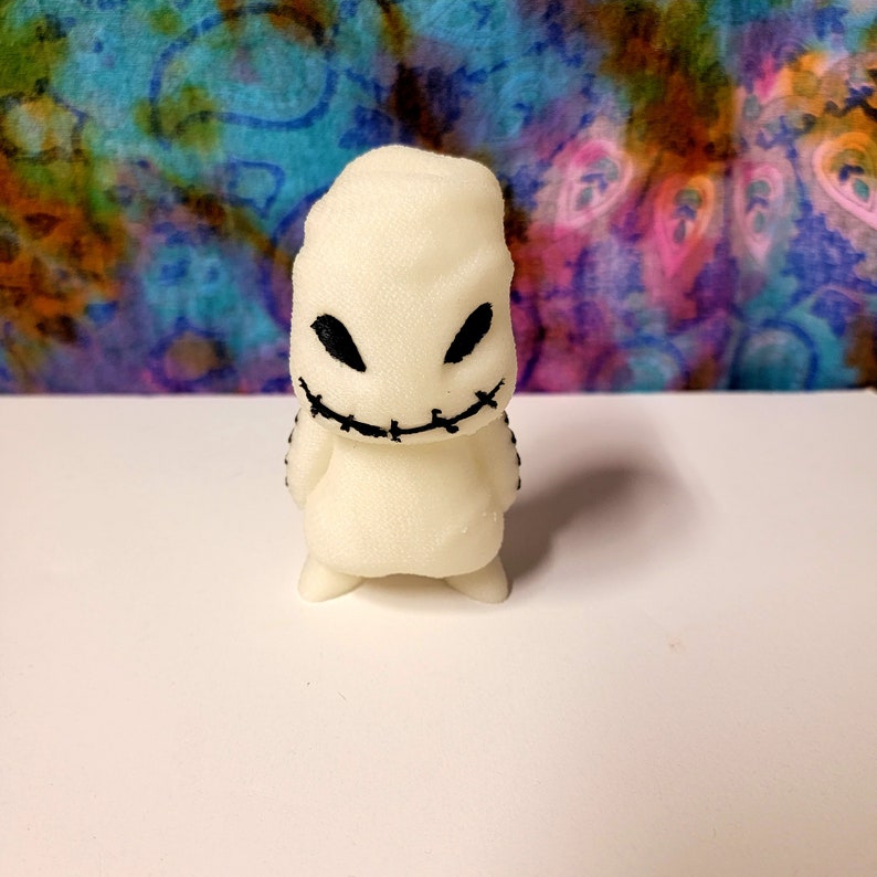 3d Printed Hand Painted Glow in the Dark Oogie Boogie Statue - Etsy