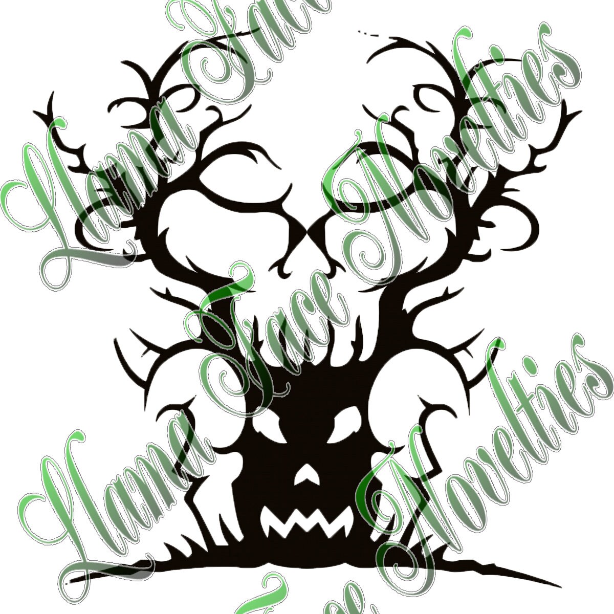 Evil Tree SVG File Download Cricut Silhouette Vinyl Decals Halloween - Etsy