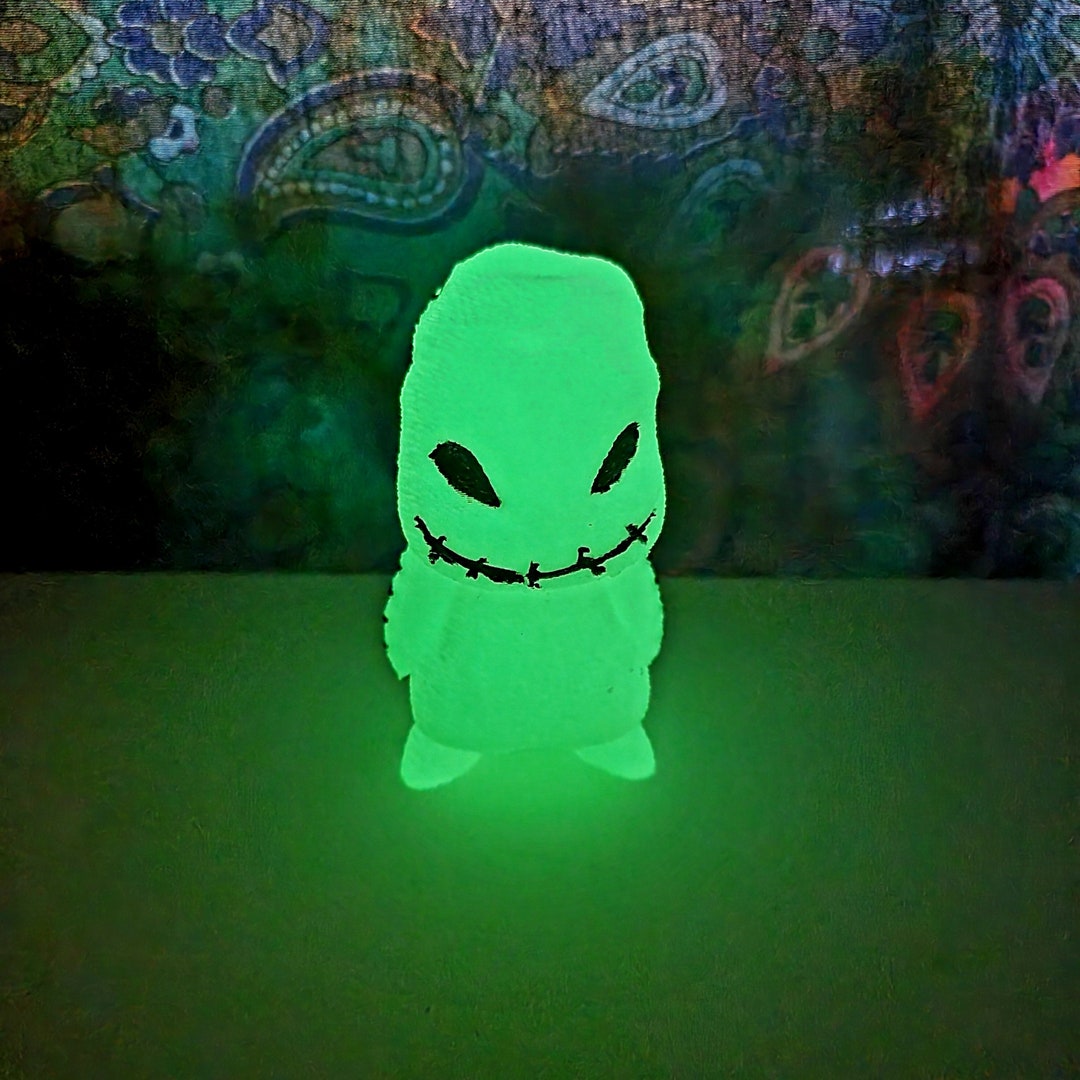 3d Printed Hand Painted Glow in the Dark Oogie Boogie Statue - Etsy
