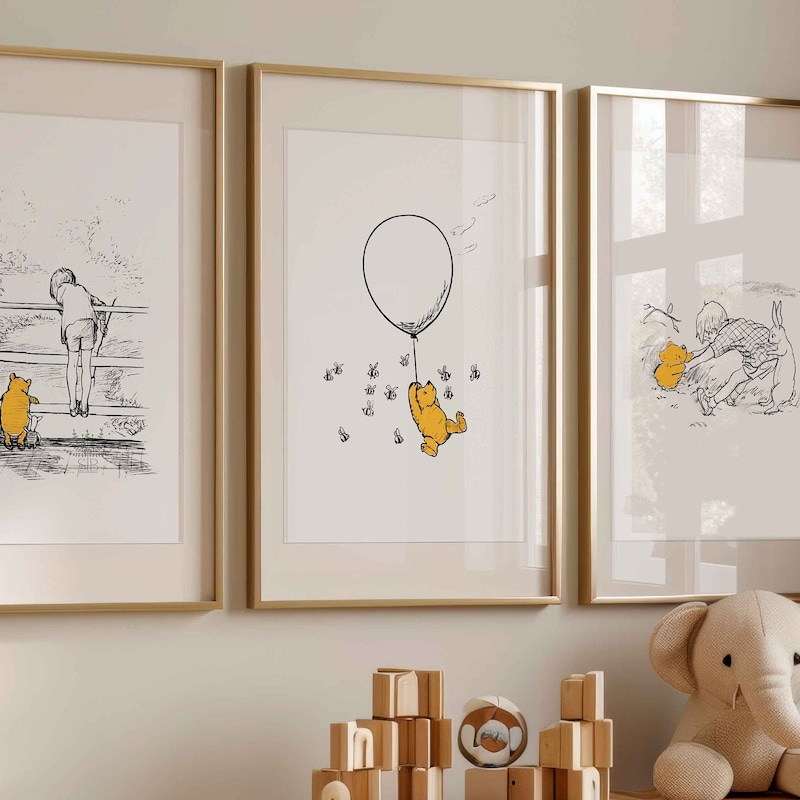 Winnie the Pooh Art - Etsy